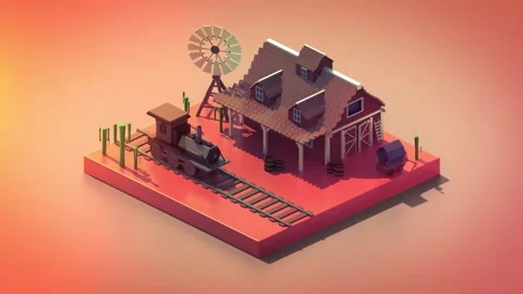 After Effects Template: Western Isometric Logo #134241370