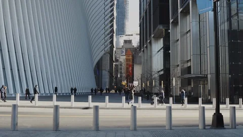 Westfield World Trade Center street view | Stock Video | Pond5
