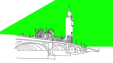 Westminster and Big Ben Animation | Stock Video | Pond5