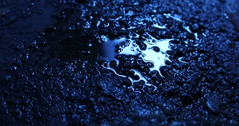 Wet Tar Road Texture | Stock Video | Pond5