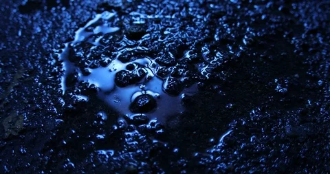 Wet Tar Road Texture | Stock Video | Pond5