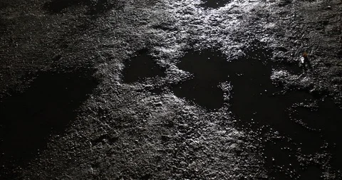 Wet Tar Road Texture | Stock Video | Pond5