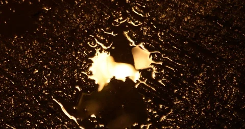 Wet Tar Road Texture | Stock Video | Pond5