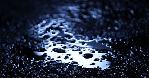 Wet Tar Road Texture | Stock Video | Pond5