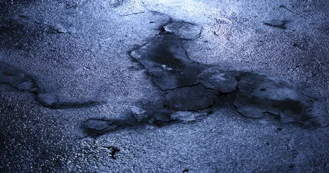 Wet Tar Road Texture | Stock Video | Pond5