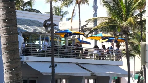 Wet Willies Rooftop Restaurant Ocean Dri... | Stock Video | Pond5