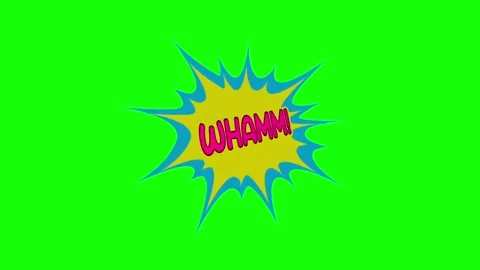 Whamm comic speech bubble animation with... | Stock Video | Pond5