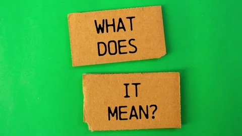 What does it mean question writing on ri... | Stock Video | Pond5