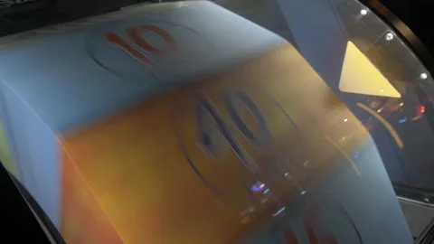 Wheel of fortune Arcade Game Hall Retro ... | Stock Video | Pond5