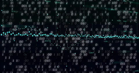 When thin teal dot line appearing, wavef... | Stock Video | Pond5