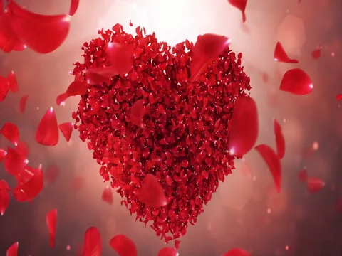 Whirl Rotating Red Rose Flower Petals In... | Stock Video | Pond5