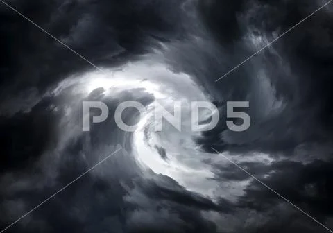 Stock Photograph: Whirlwind in the Clouds ~ Image #140805737
