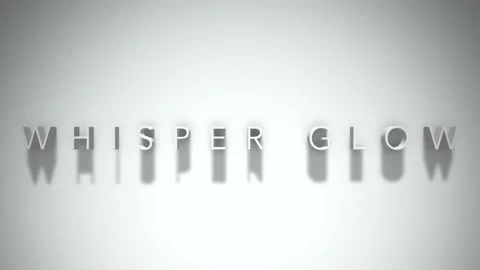 whisper glow 3D title animation white te... | Stock Video | Pond5