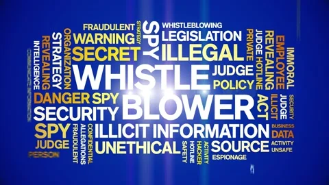 Whistle Blower animated word cloud,anima... | Stock Video | Pond5