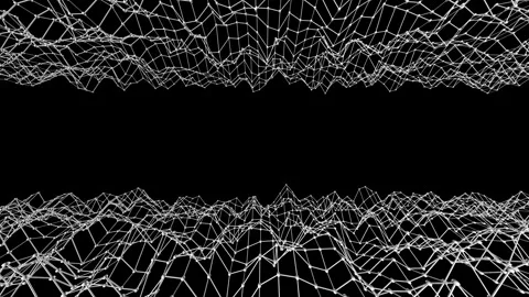 white 3D animated grid. loop abstract ba... | Stock Video | Pond5