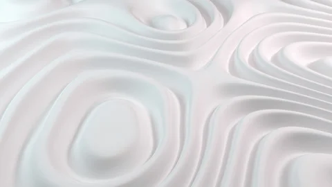 White 3D waving surface - visualization ... | Stock Video | Pond5