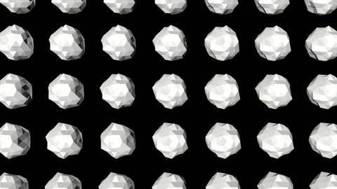 White abstract low poly shapes spinning ... | Stock Video | Pond5