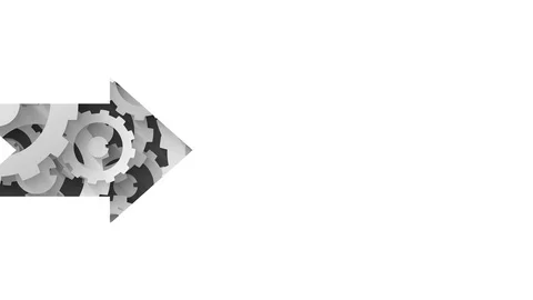 white arrow on abstract industrial backg... | Stock Video | Pond5