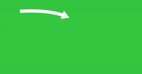 White arrow going down against green scr... | Stock Video | Pond5