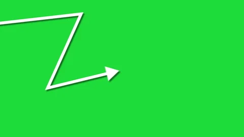 White arrow going down stock market gree... | Stock Video | Pond5