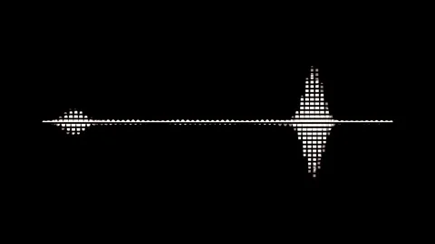 White of audio soundwave bar animation | Stock Video | Pond5
