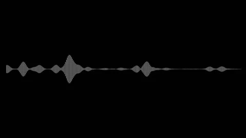 White audio waveform spectrum animation | Stock Video | Pond5