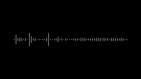 White audio waveform spectrum animation ... | Stock Video | Pond5