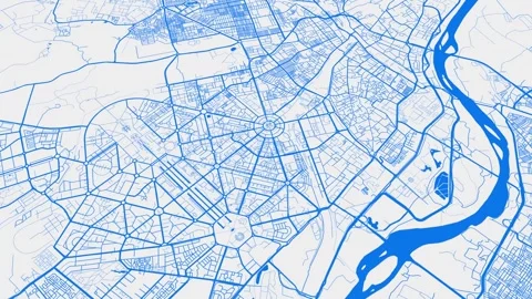 White blue Delhi map background loop. Sp... | Stock Video | Pond5