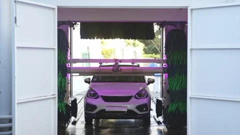 A white car without license plates in an... | Stock Video | Pond5