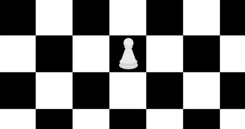 White chess pawn on a chess board | Stock Video | Pond5