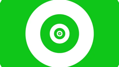 White Circles Moving Forward On Green Sc... | Stock Video | Pond5