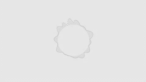 White Circular Sound Wave Animation on a... | Stock Video | Pond5