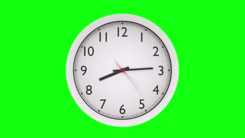 White Clock Fast Rotation Time-Lapse on ... | Stock Video | Pond5