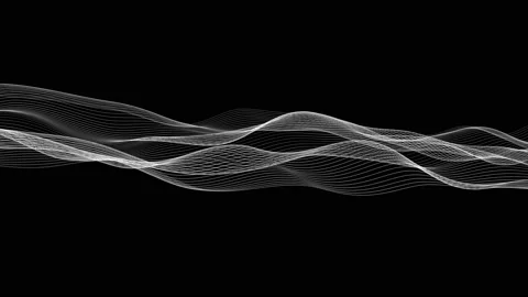 White color line wave animated backgroun... | Stock Video | Pond5