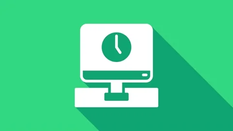 Time On Monitor Stock Footage ~ Royalty Free Stock Videos | Pond5