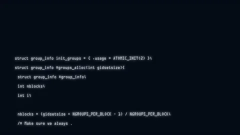 White computer source code scrolling on ... | Stock Video | Pond5