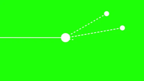 white dashed lines and points moving on ... | Stock Video | Pond5