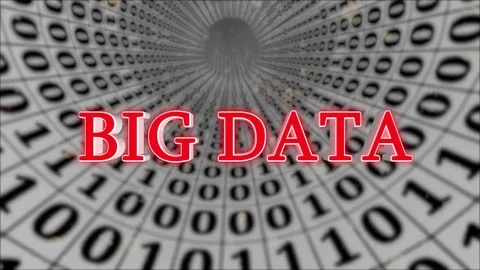 White Data Tunnel Big Data Concept Loop ... | Stock Video | Pond5