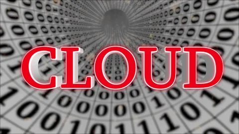 White Data Tunnel Cloud Concept Loop 4K | Stock Video | Pond5