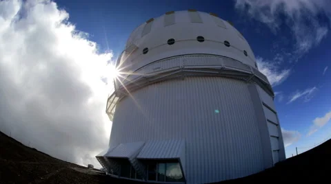 White Domed Space Observatory Building R... | Stock Video | Pond5