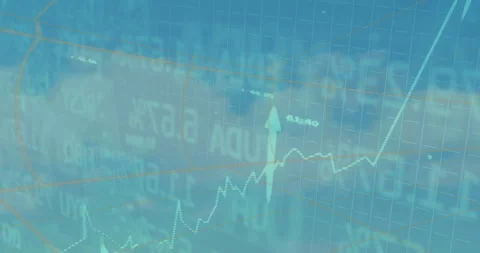 White dotted line graph being animated, ... | Stock Video | Pond5