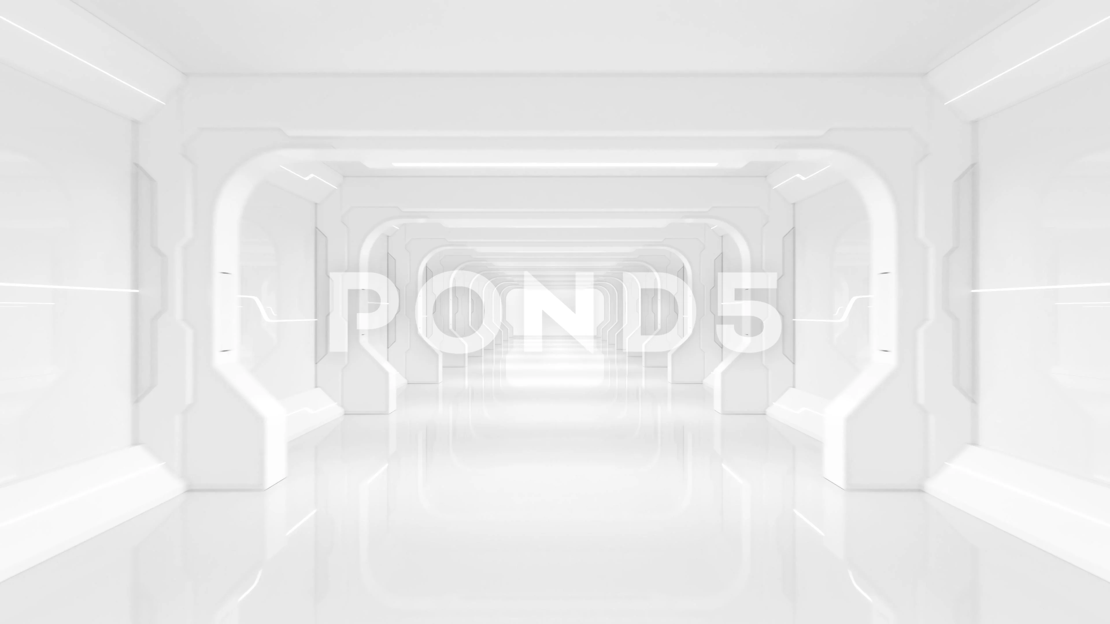 Futuristic White Room