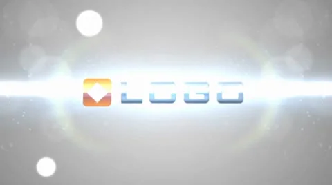 White Energy Ball Big Particle and Flare Logo Reveal Animation ~ After ...