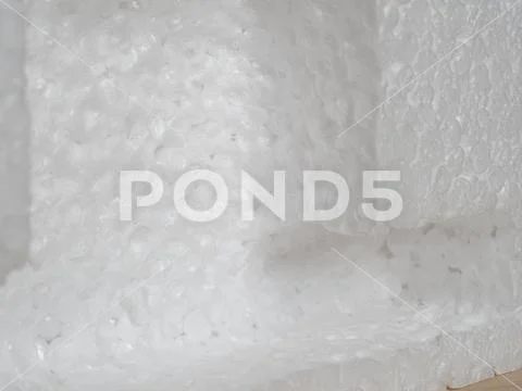 White expanded polystyrene plastic texture background ~ Hi Res #126326053