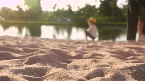 The white fine sand against the backgrou... | Stock Video | Pond5