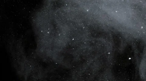 White flickering particles and ink on bl... | Stock Video | Pond5