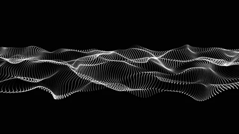 White genesis wave abstract background a... | Stock Video | Pond5