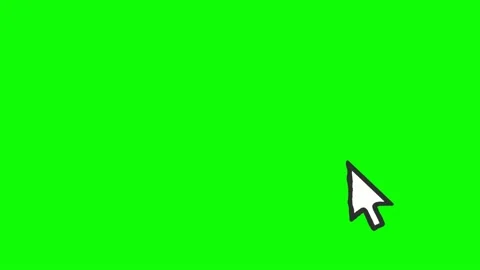 This is white hand cursor with green scr... | Stock Video | Pond5