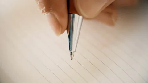 White hand hesitates to sign the paper | Stock Video | Pond5