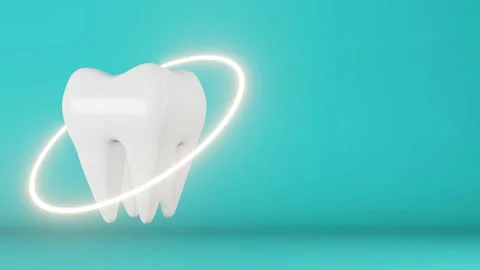 White healthy molar tooth 3D animation l... | Stock Video | Pond5